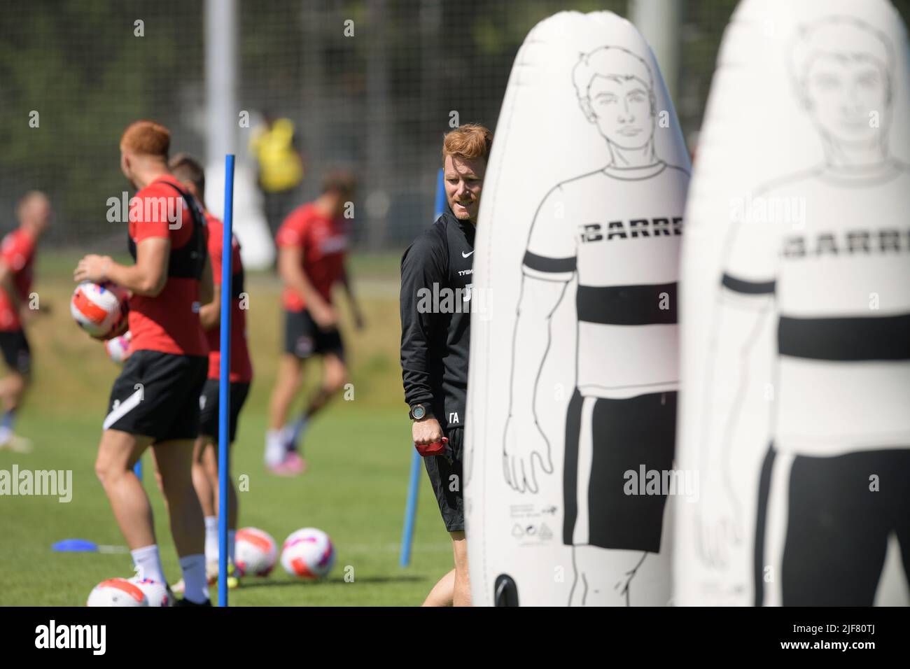 Russia. 30th June, 2022. Open training of the Spartak football team at ...