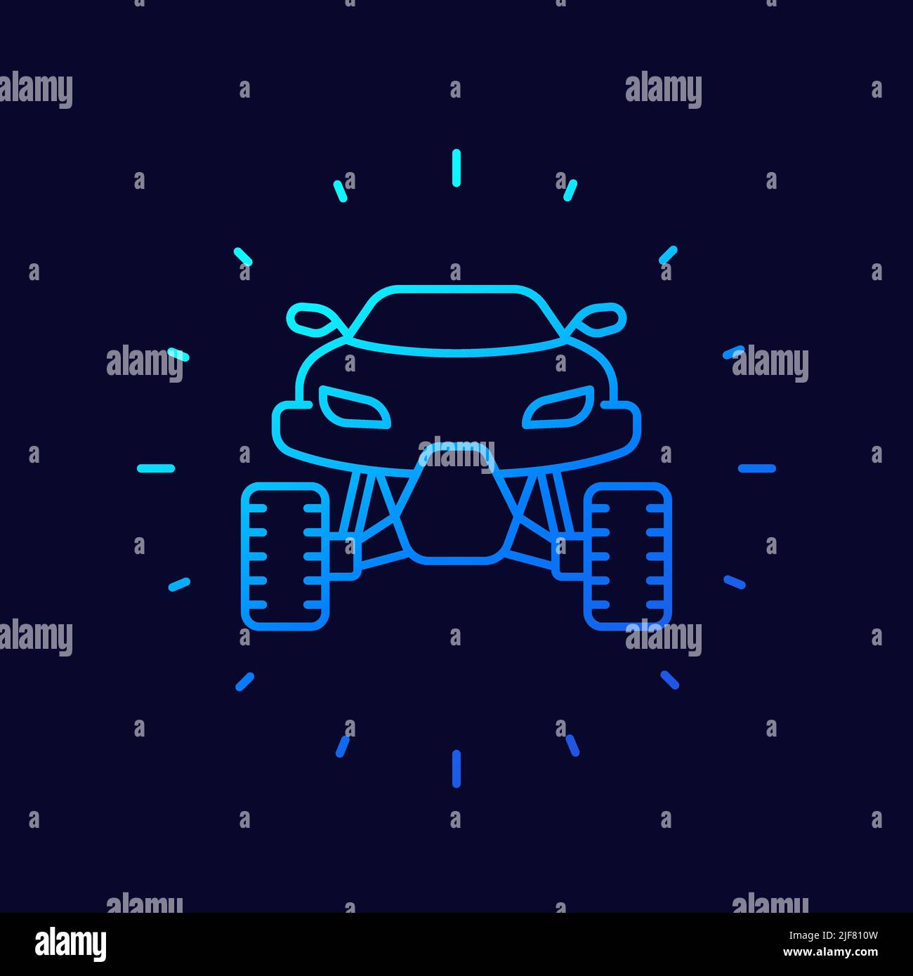 Atv front view Stock Vector Images - Alamy