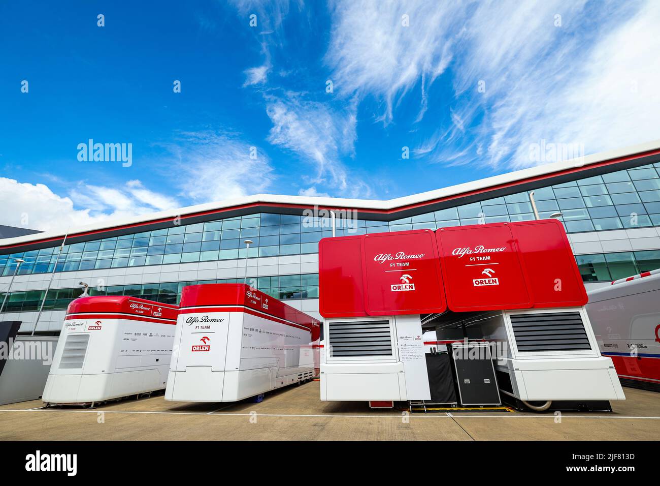 Alfa Romeo F1 Team ORLEN, ambiance motorhome & trucks during the ...