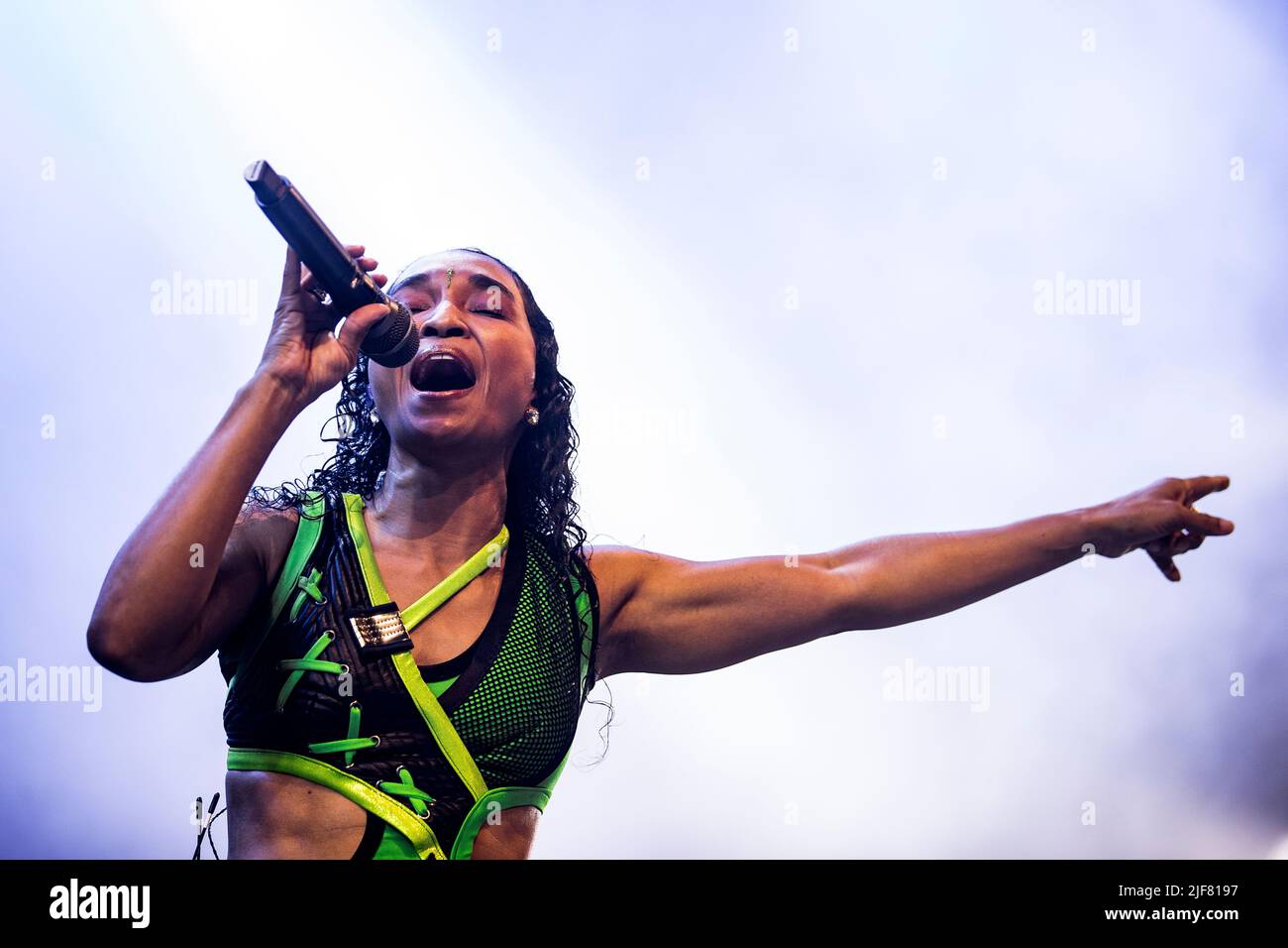 Roskilde, Denmark. 30th June, 2022. The American R&B group TLC performs ...