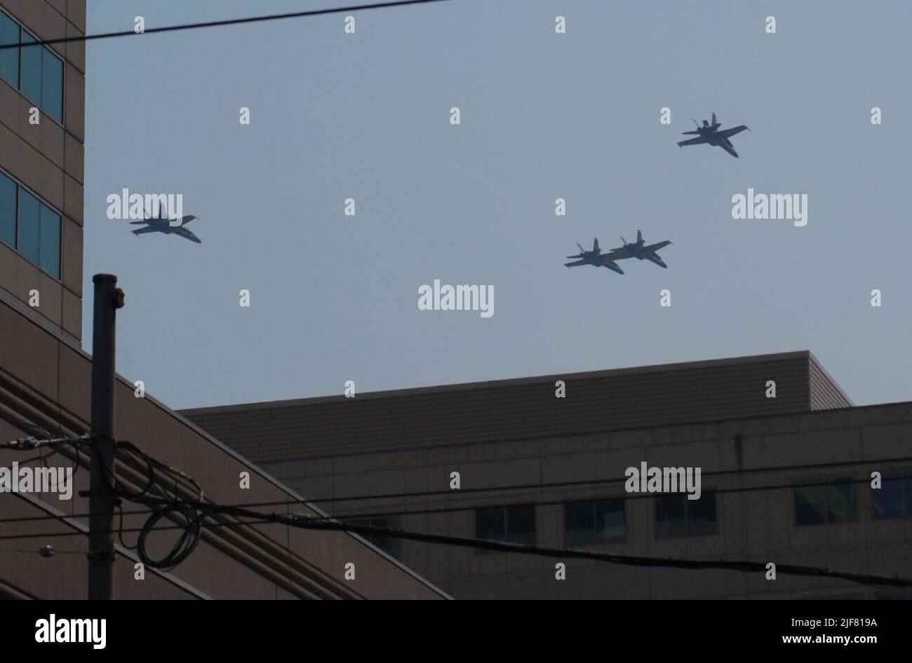 Blue Angels performing maneuvers Stock Photo - Alamy