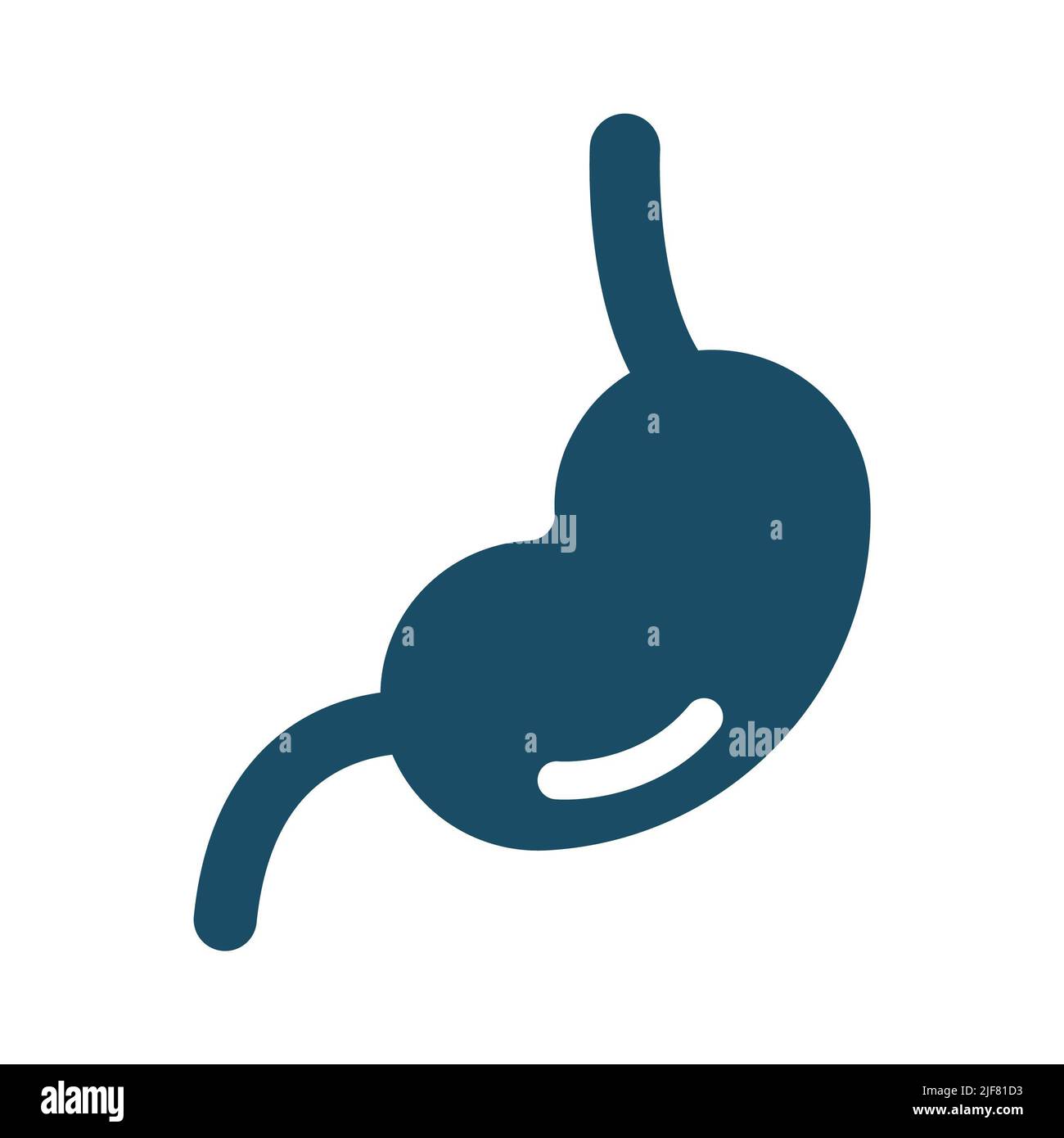 High quality dark blue stomach icon. Pictogram, icon set, illustration ...