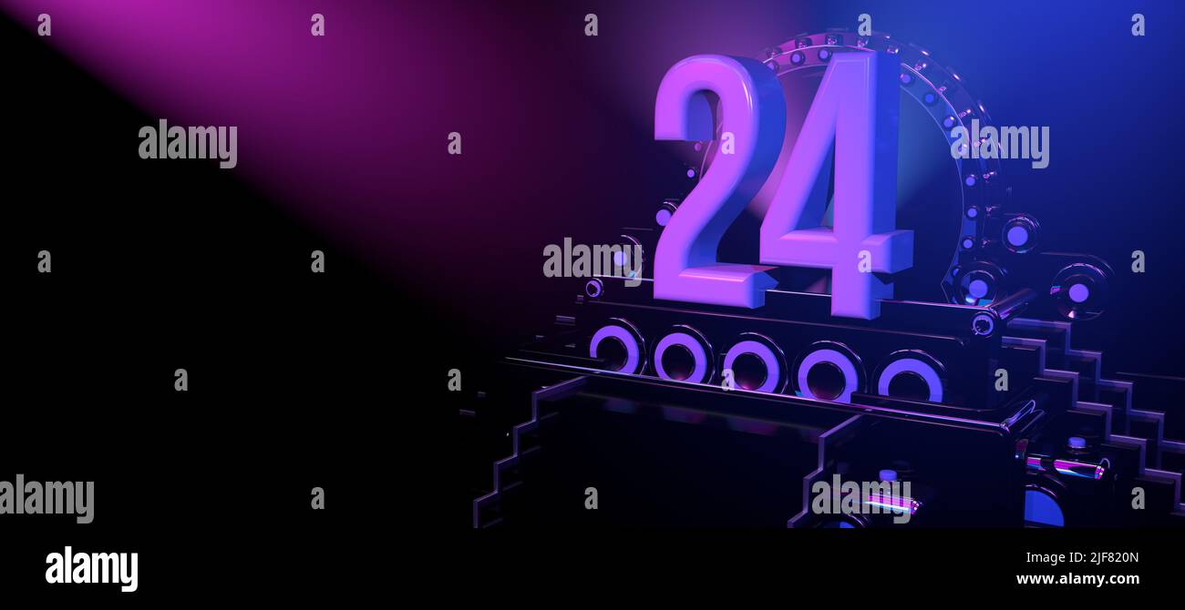 3d number 24 hi-res stock photography and images - Alamy