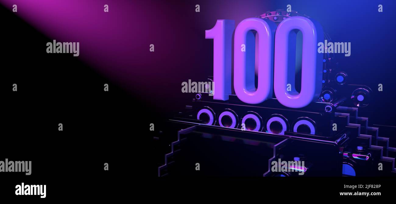 Number 100 and decorative hi-res stock photography and images - Alamy