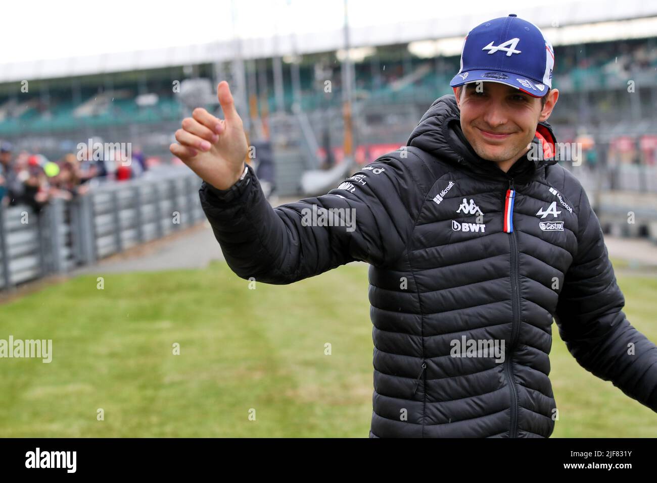 Esteban Ocon (FRA) Alpine F1 Team. British Grand Prix, Thursday 30th June 2022. Silverstone ...