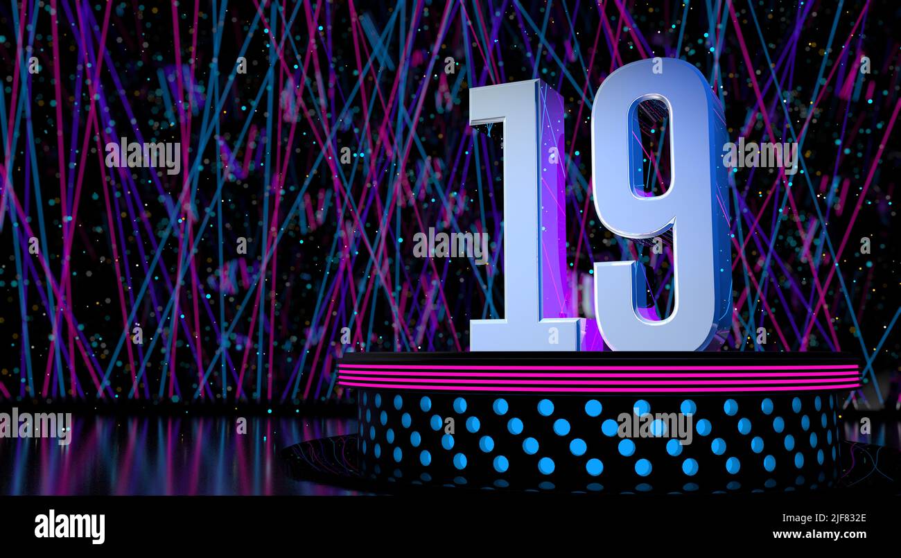 Number 19 sign hi-res stock photography and images - Alamy