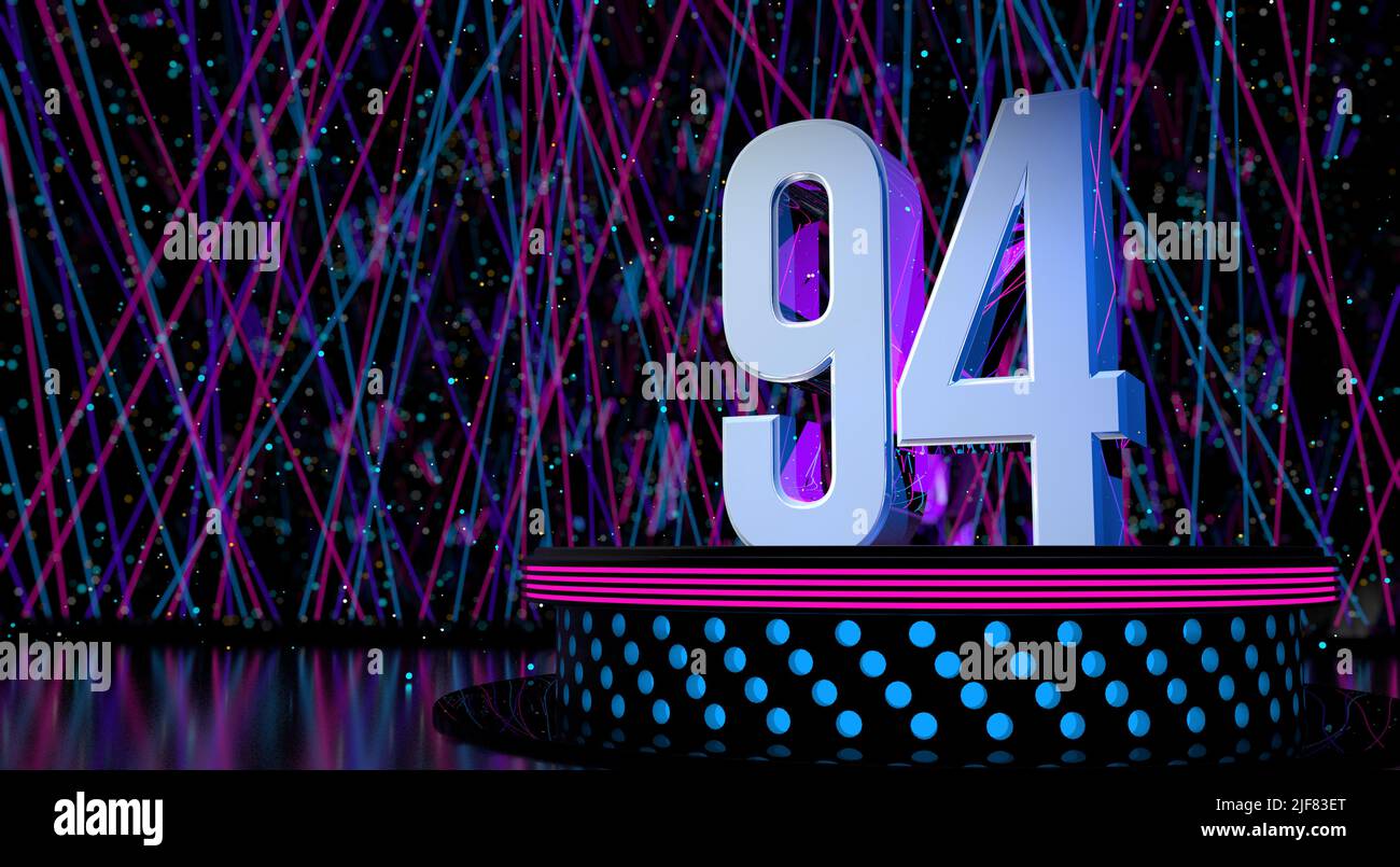 3d number 94 hi-res stock photography and images - Alamy