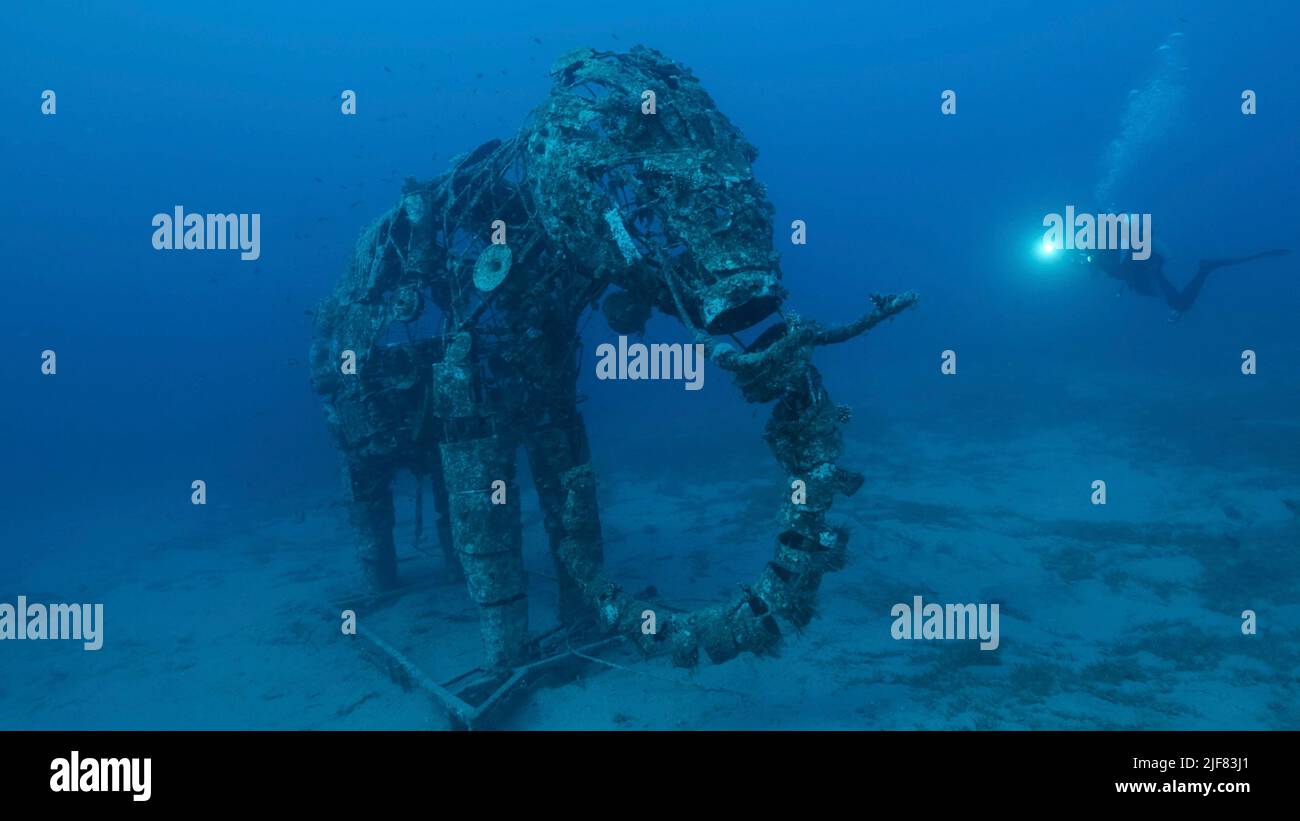 Dahab elephant sculpture hi-res stock photography and images - Alamy