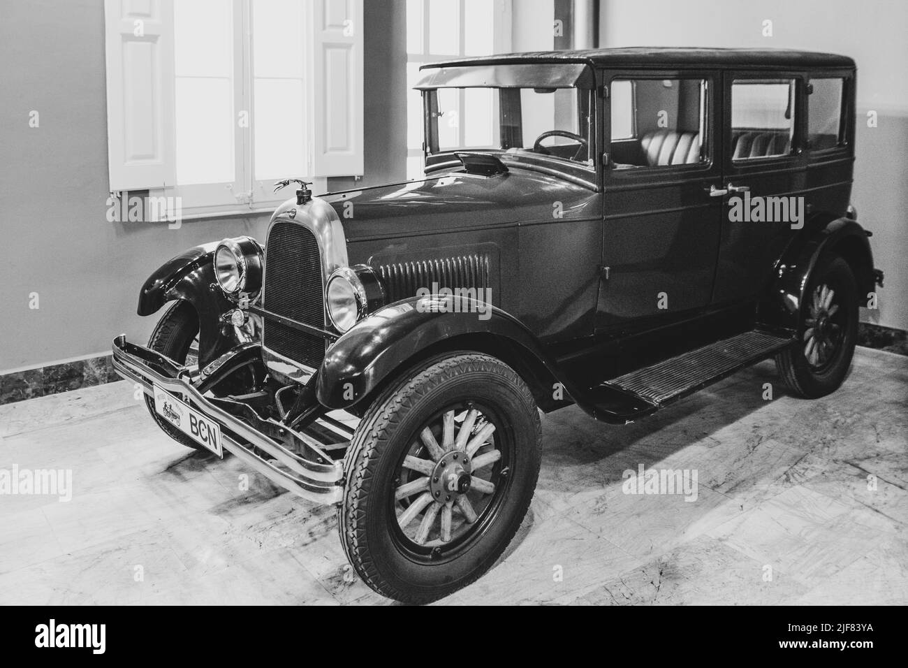 Classic and historic car parked in the museum. Whippet 96A Stock Photo ...