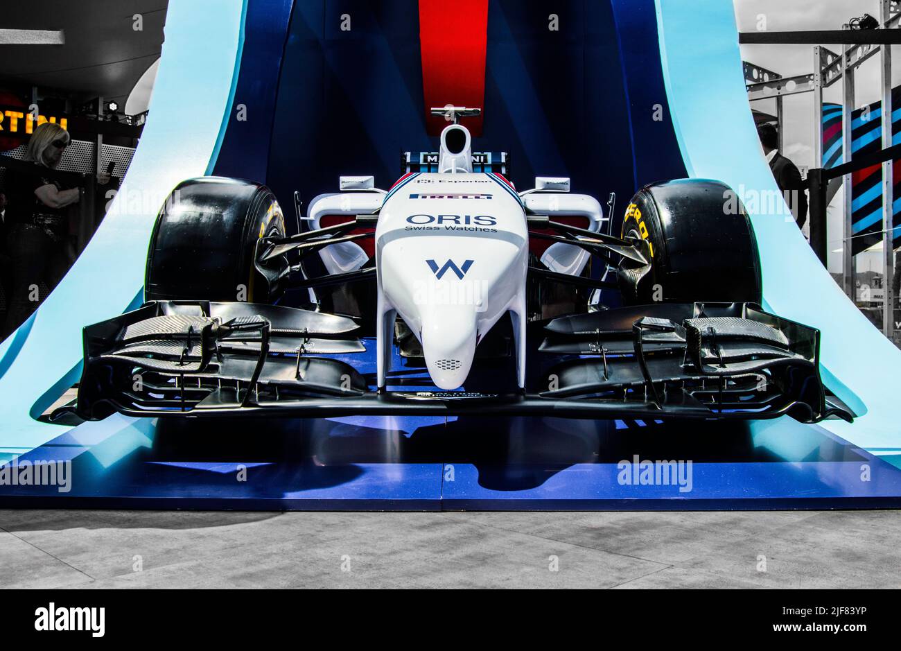 martini racing F1 car exposed in the street. Details. Williams Martini ...