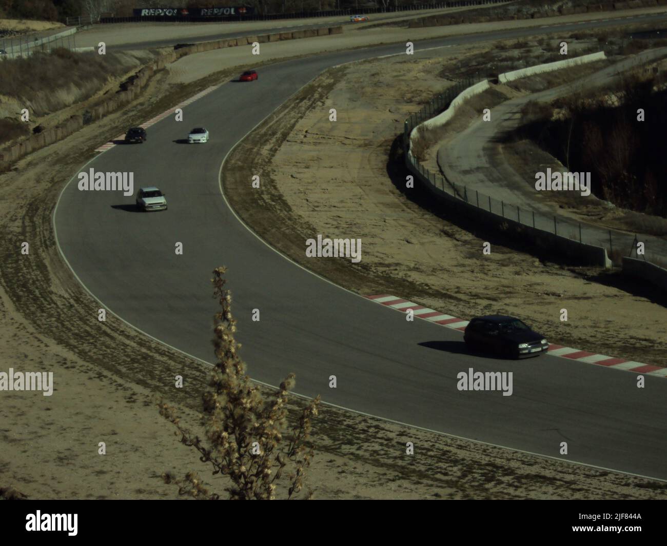 Classic german car in the asphalt rally. Volkswagen Golf Mk 2 Stock ...