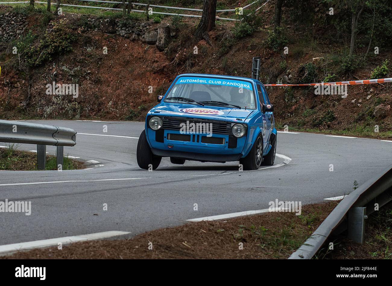 Classic german car in the asphalt rally. Volkswagen Golf Mk 1 Stock ...