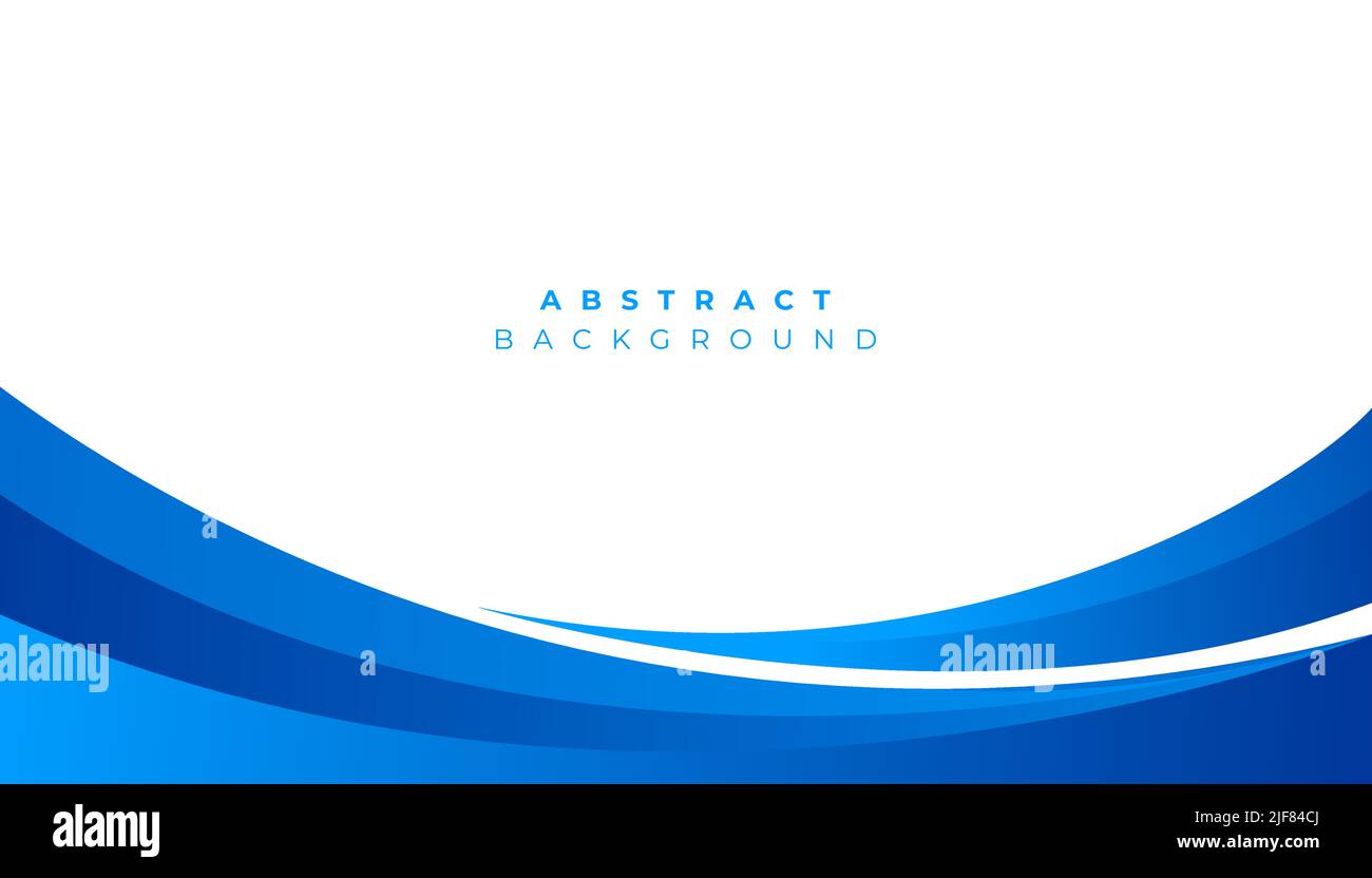 Abstract blue wavy business style background. Eps10 Vector Stock Vector ...