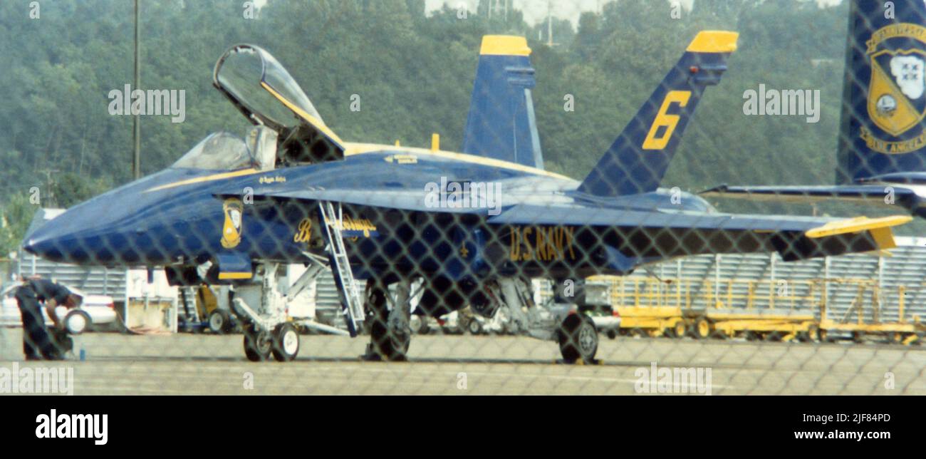 Blue Angels performing maneuvers Stock Photo - Alamy