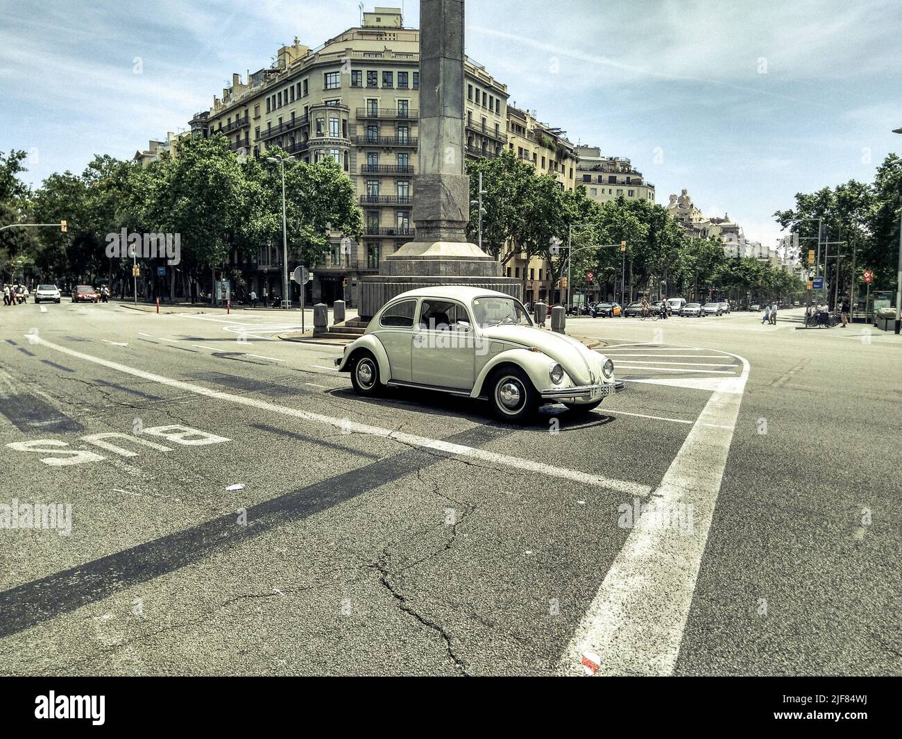 Classic nice german car in the street. Volkswagen Tipo 1 Stock Photo ...