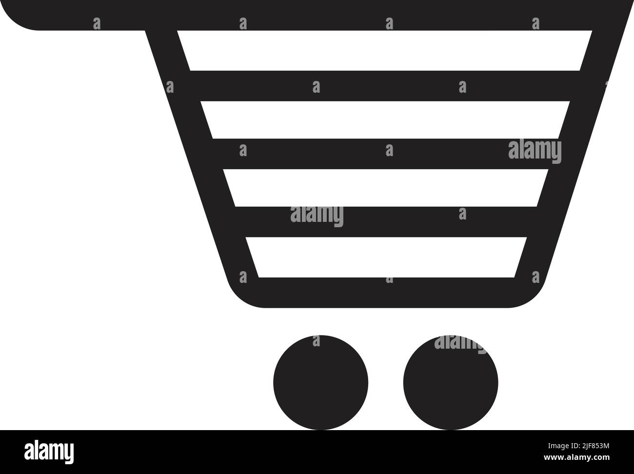 Simple shopping cart icon vector logo template Stock Vector Image & Art ...