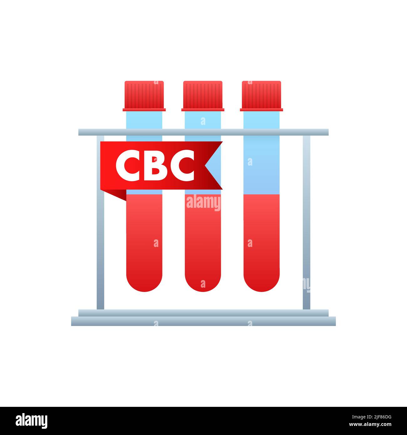 CBC - Complete blood count. Health care. Blood test. Vector stock ...