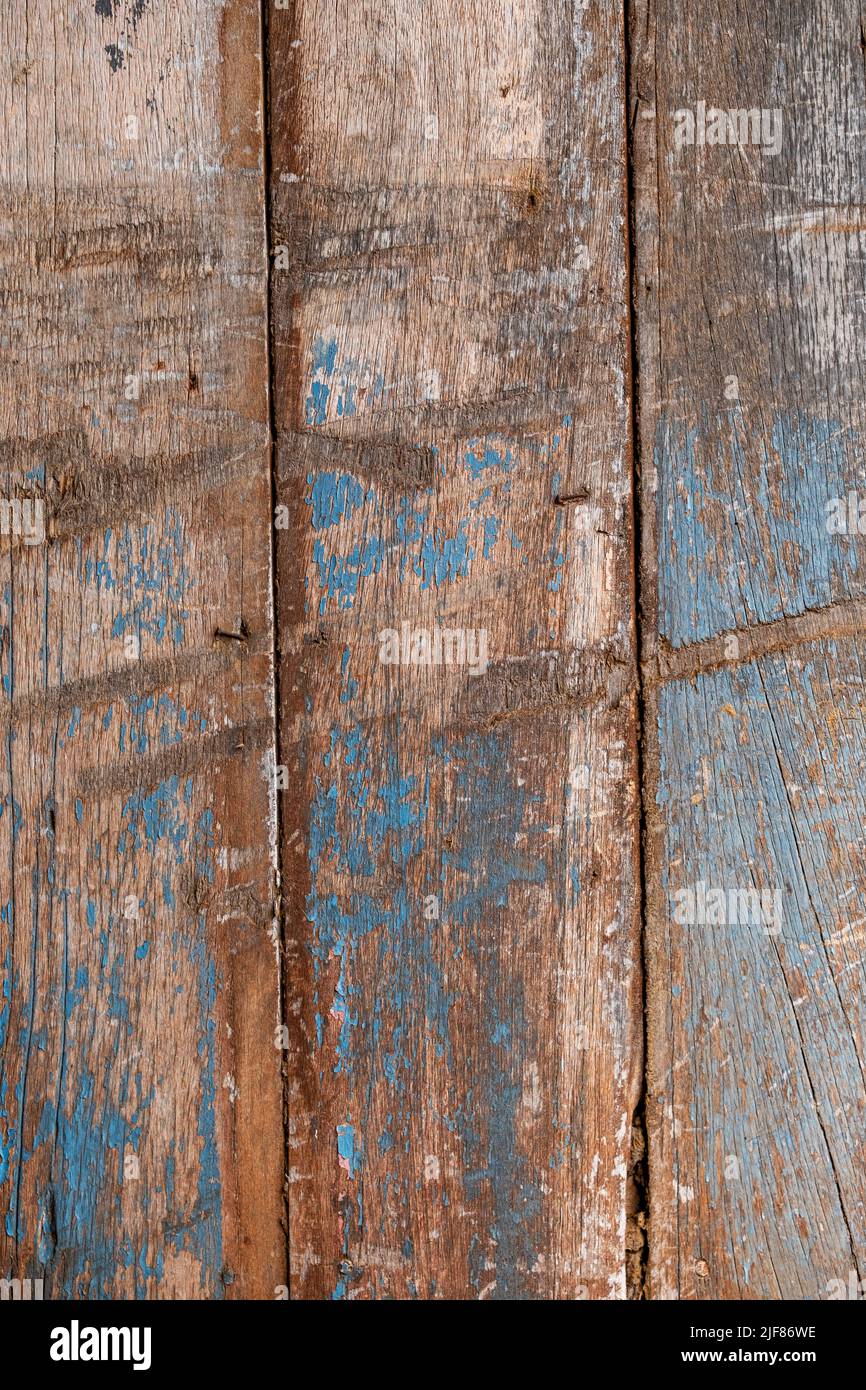 texture of old wooden slats with well-worn paint Stock Photo - Alamy