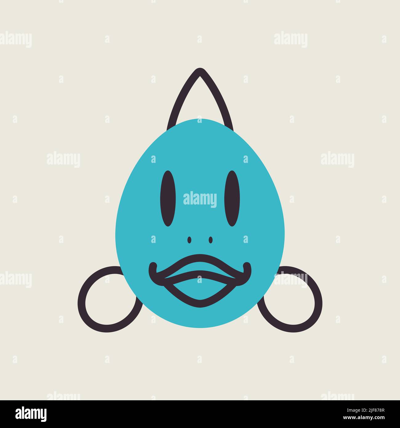 Fish icon. Animal head vector illustration. Agriculture sign. Graph ...