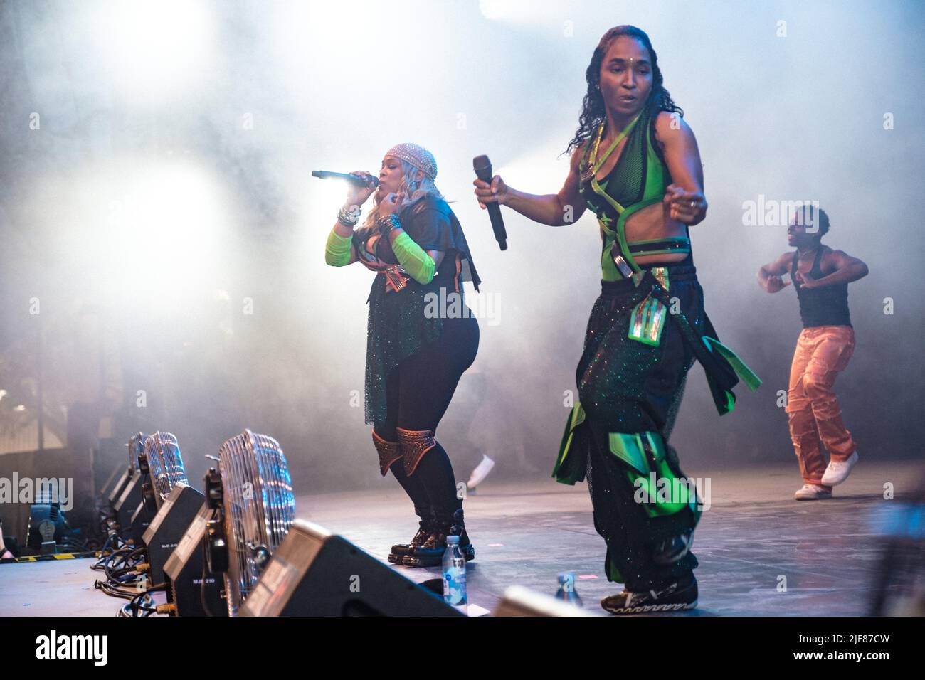 Roskilde, Denmark. 30th June, 2022. The American R&B group TLC performs ...