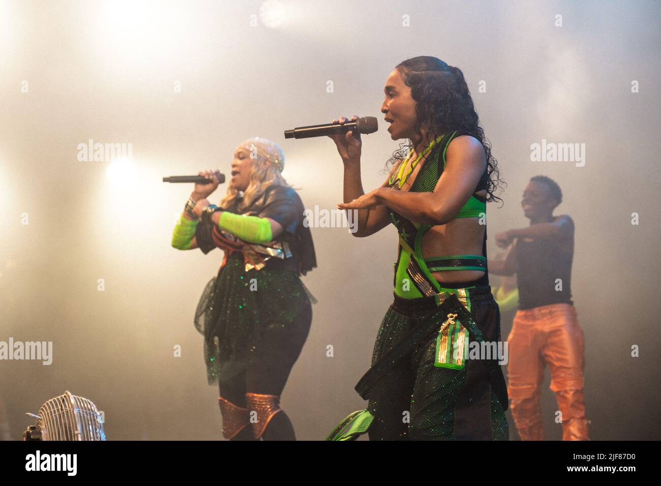 Roskilde, Denmark. 30th June, 2022. The American R&B group TLC performs ...