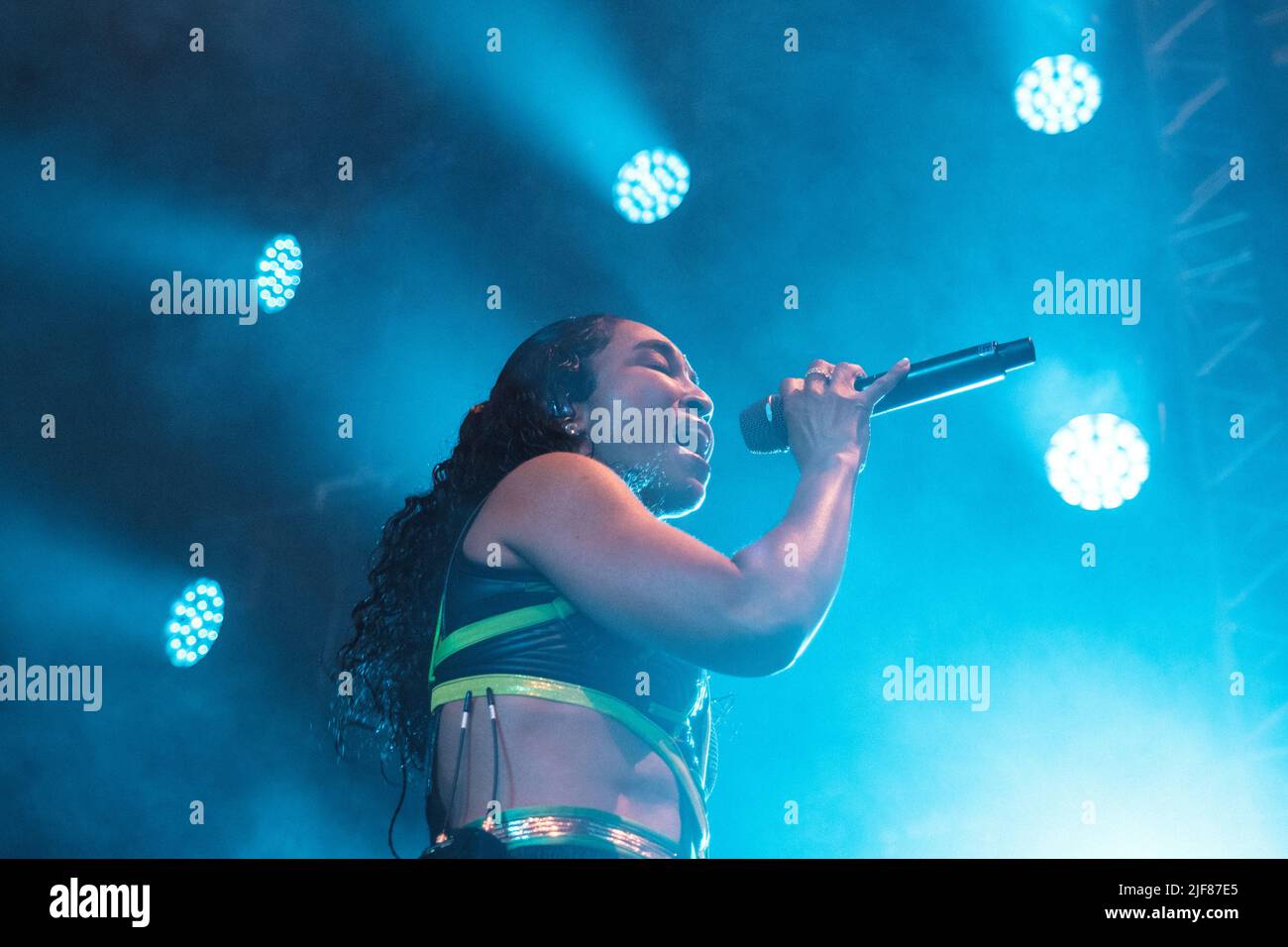 Roskilde, Denmark. 30th June, 2022. The American R&B group TLC performs ...