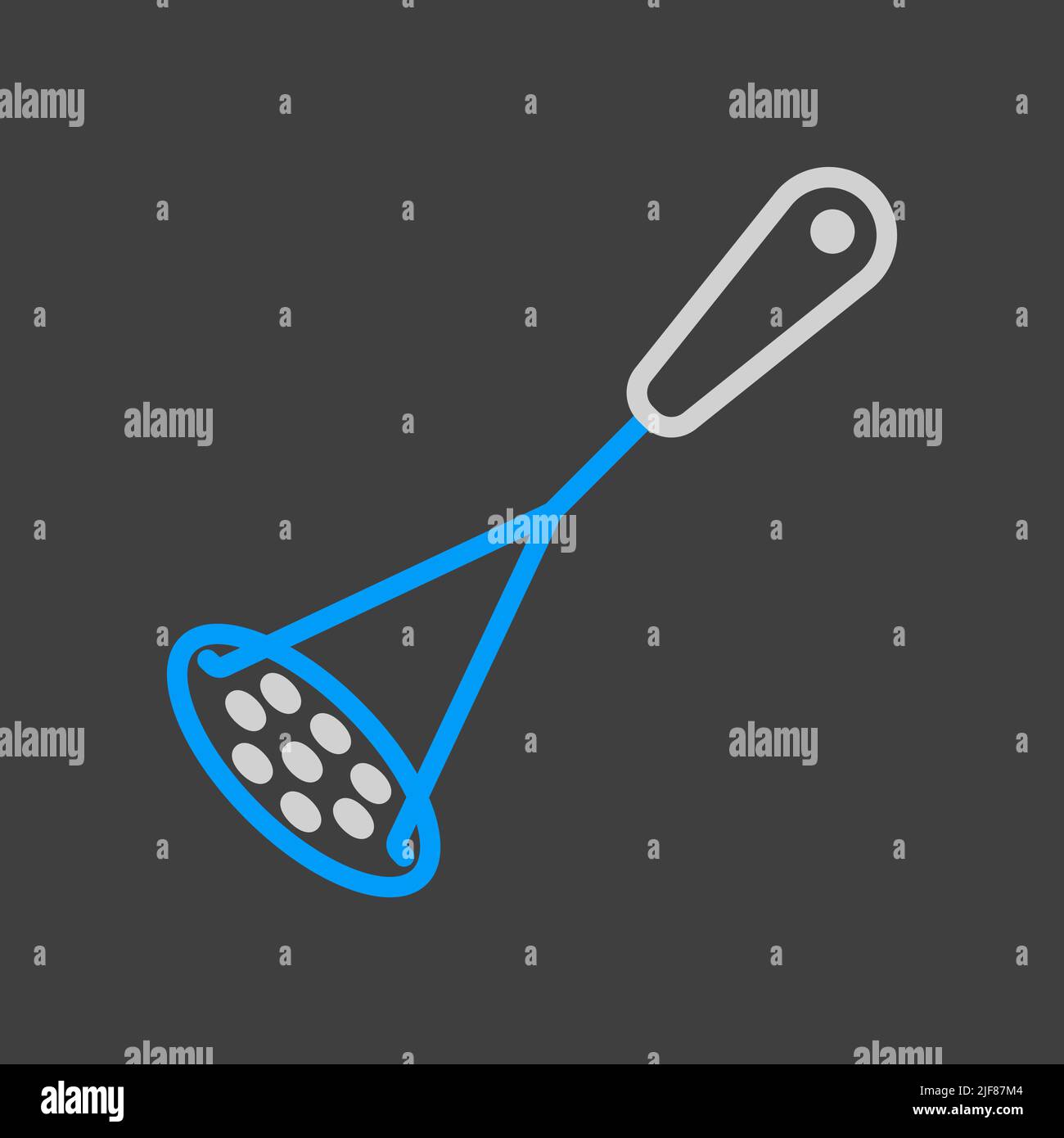 Potato masher vector icon. Kitchen appliances. Graph symbol for cooking ...