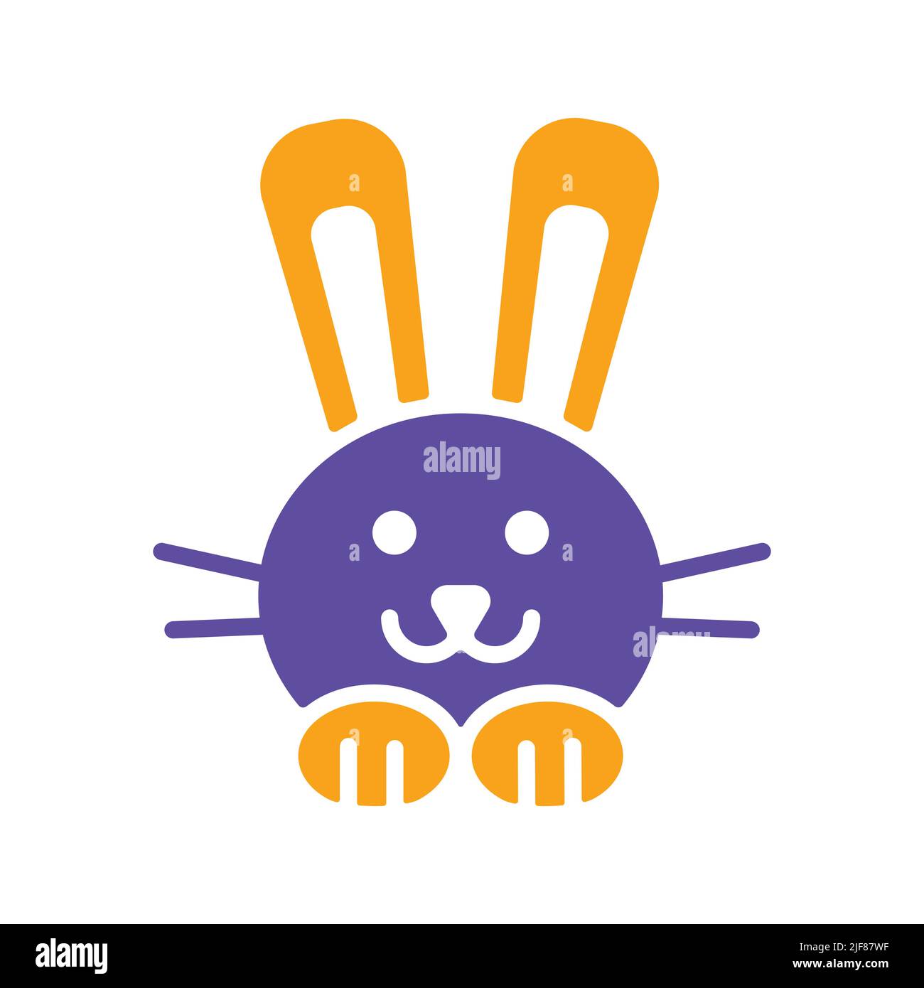 Rabbit vector icon. Pet animal sign. Graph symbol for pet and ...