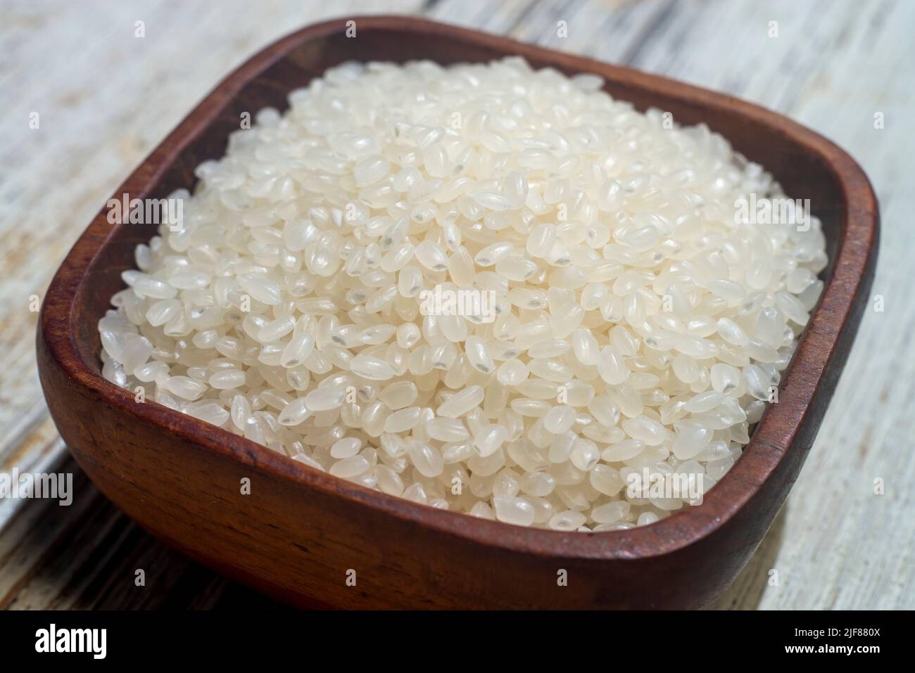 Close up of japanese rice. Japonica rice grains. sometimes called ...