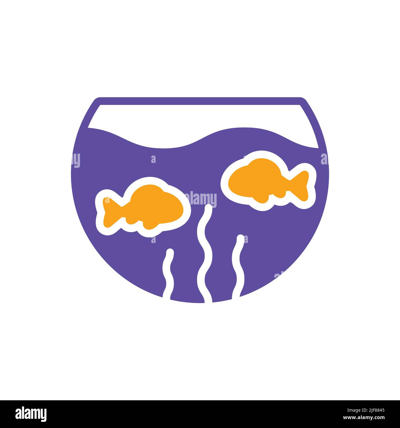 Fish aquarium vector icon. Pet animal sign. Graph symbol for pet and ...