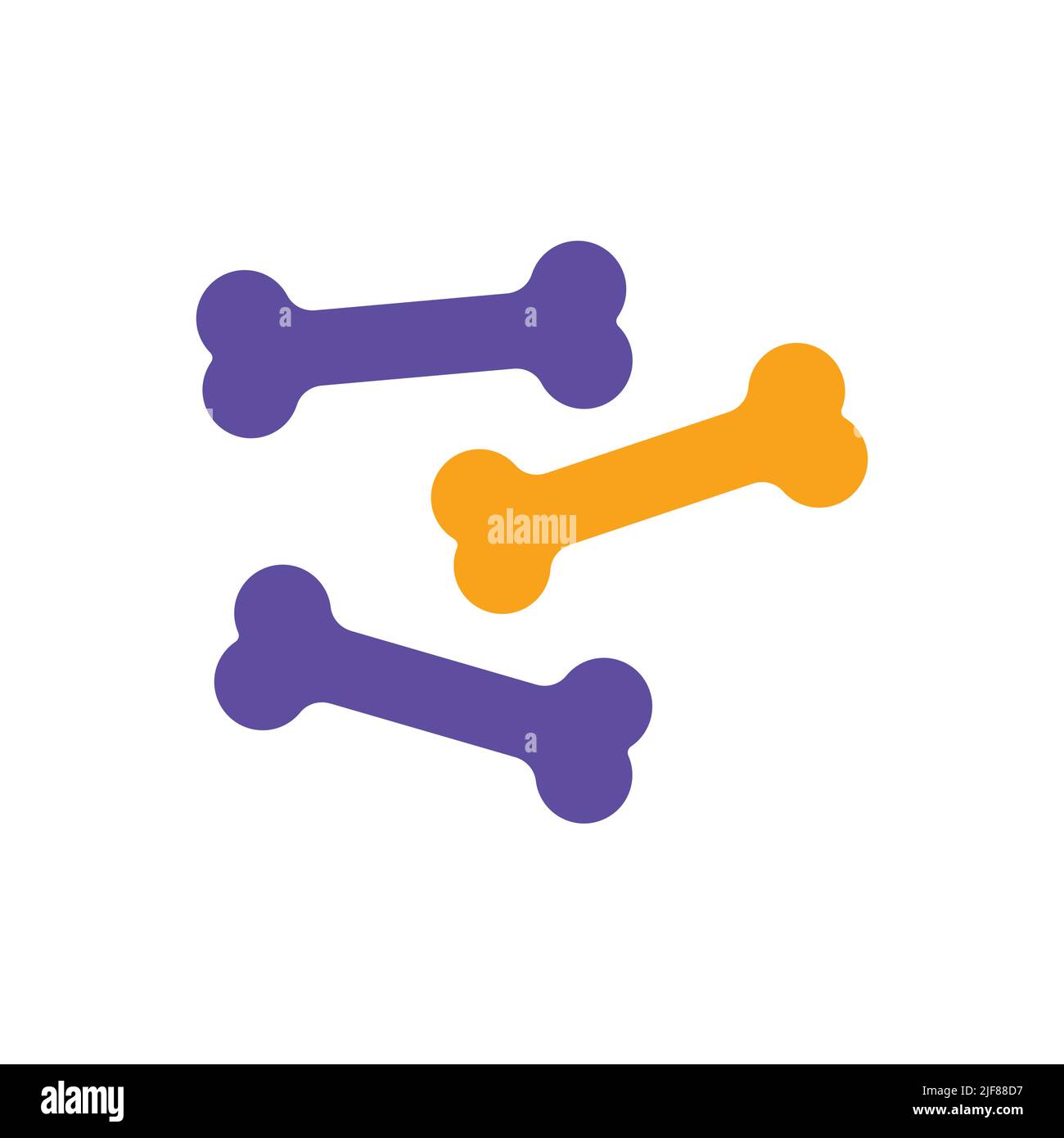 Dog bone vector icon. Pet animal sign. Graph symbol for pet and ...