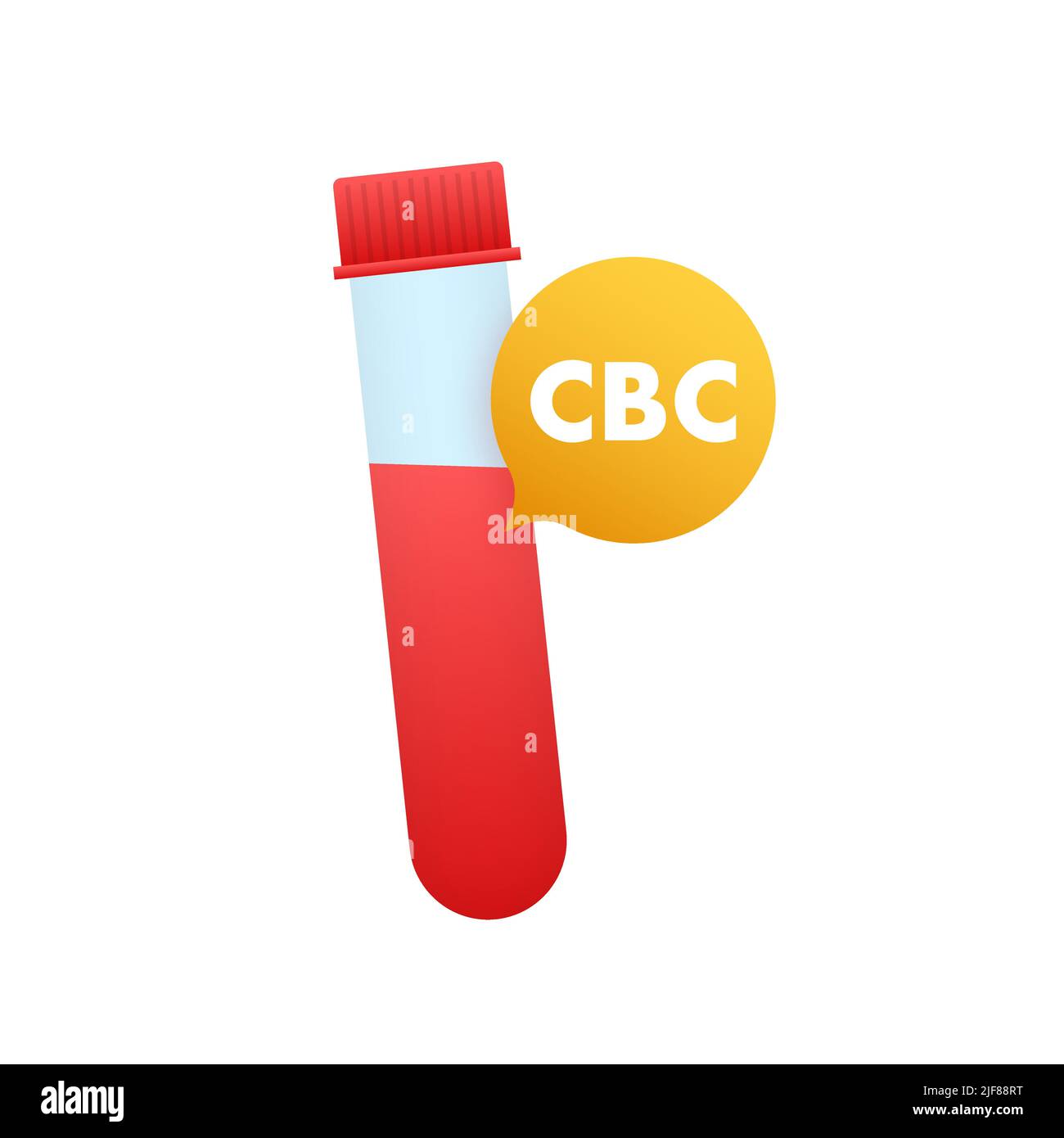 CBC - Complete blood count. Health care. Blood test. Vector stock ...