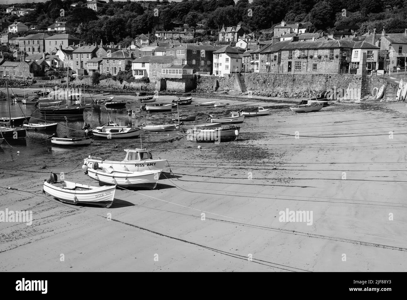 View of Mousehole, Cornwall on a sunny June morning Stock Photo - Alamy
