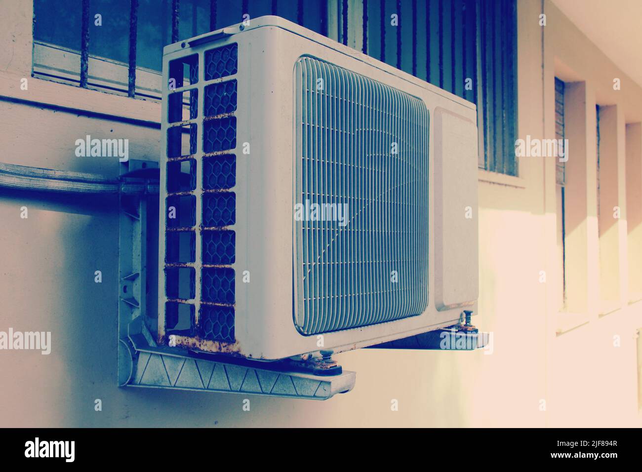 Old industrial air conditioning unit hi-res stock photography and ...