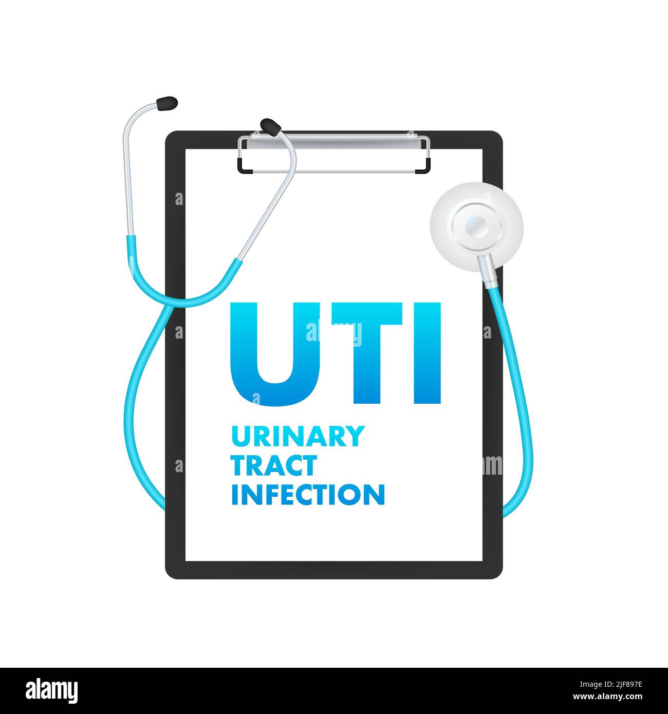 UTI - Urinary tract infection label, medical concept. Vector stock ...