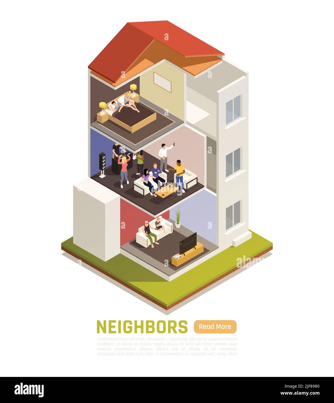 Common neighbor disputes isometric composition with flat dwellers ...