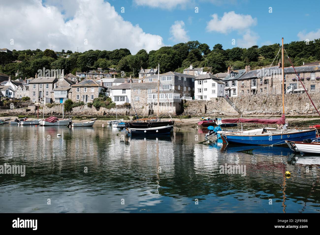 View of Mousehole, Cornwall on a sunny June morning Stock Photo - Alamy