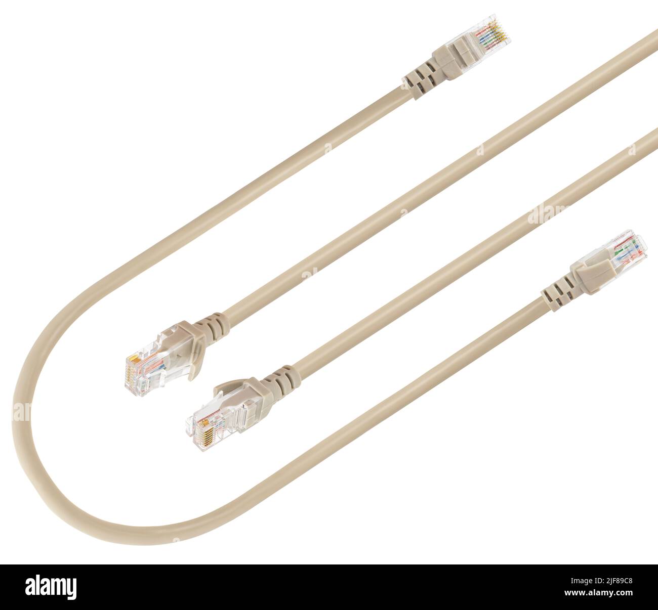 cable with RJ-45 connector, connector for wired internet connection on ...