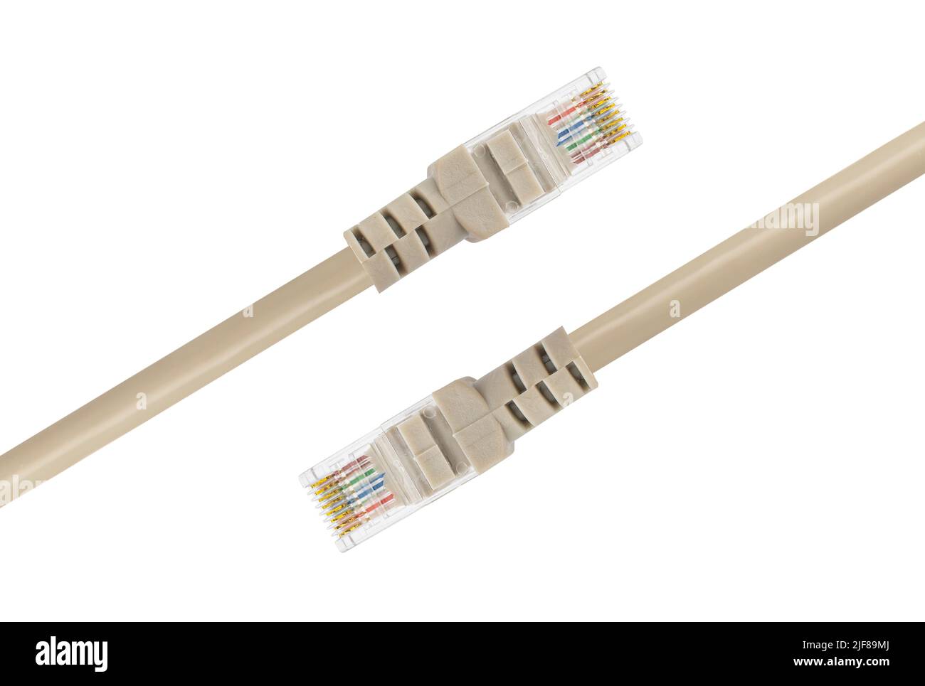 cable with RJ-45 connector, connector for wired internet connection on ...