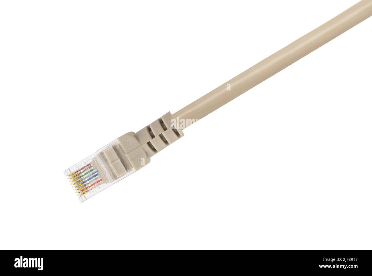 cable with RJ-45 connector, connector for wired internet connection on ...