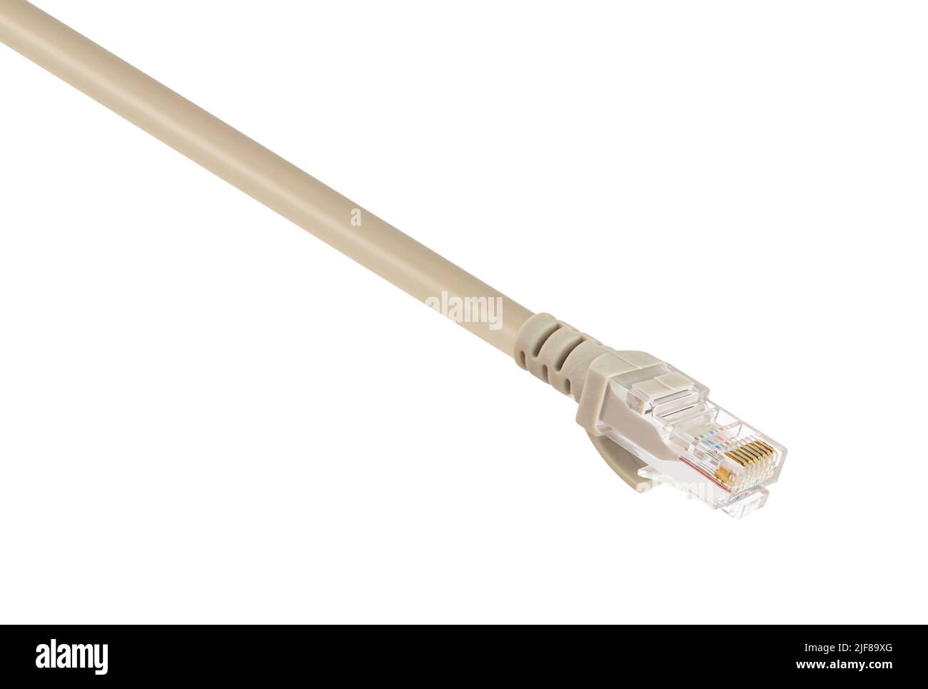 cable with RJ-45 connector, connector for wired internet connection on ...