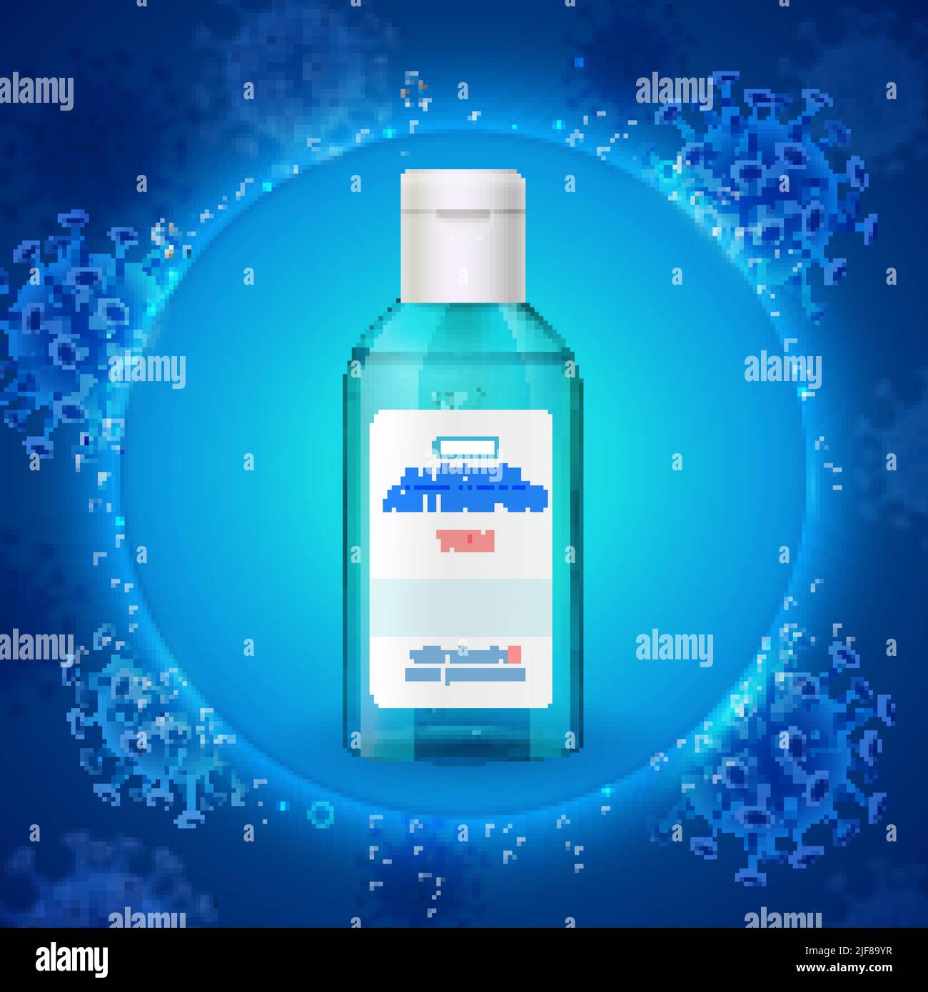 High alcohol concentration antiseptic sanitizer realistic green ...