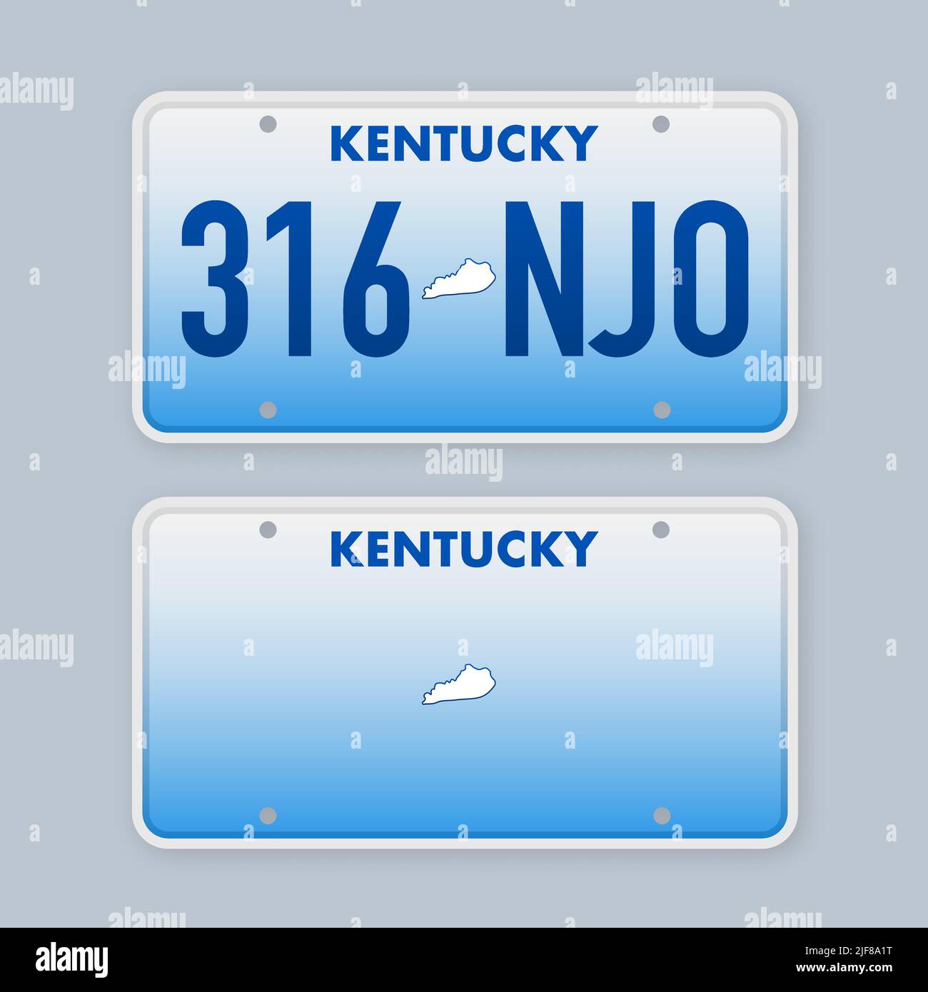 License plate kentucky Stock Vector Images - Alamy