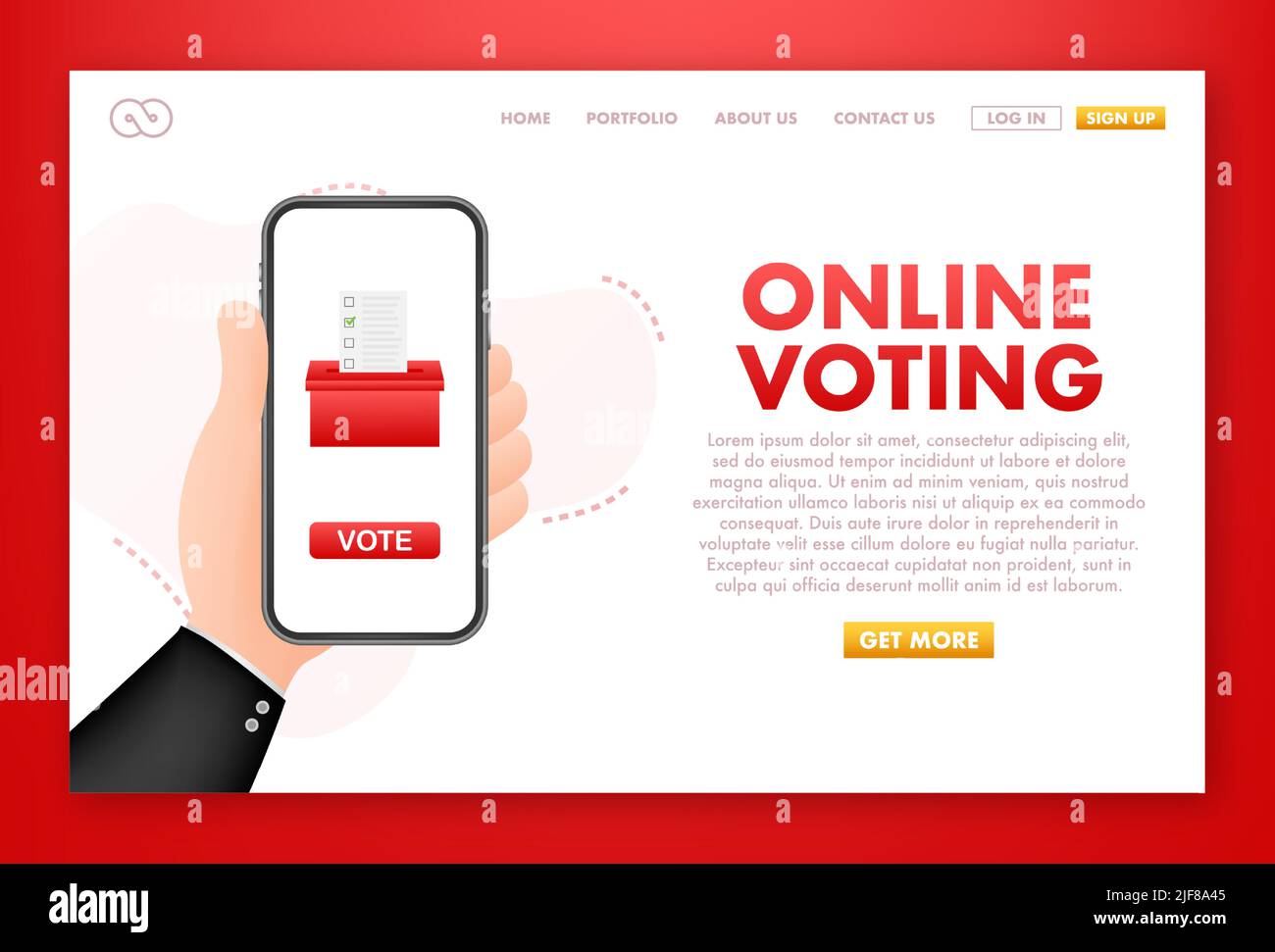 Electronic voting system Stock Vector Images - Alamy