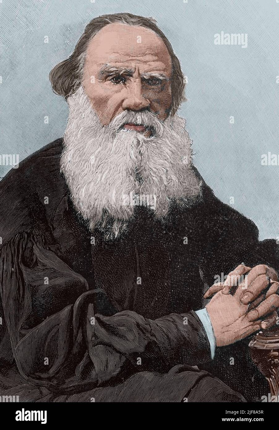 Leo Tolstoy (Lev Nikolayevich Tolstoy) (1828-1910). Russian writer ...