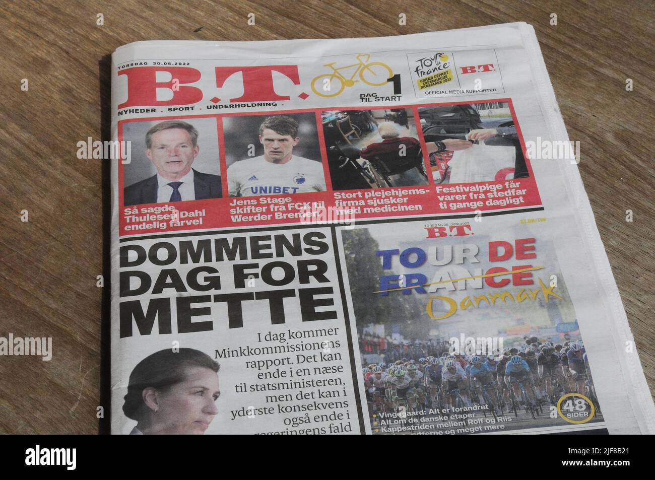 Copenhagen /Denmark/30 June 2022/ Media report athat Debmark B.T ...