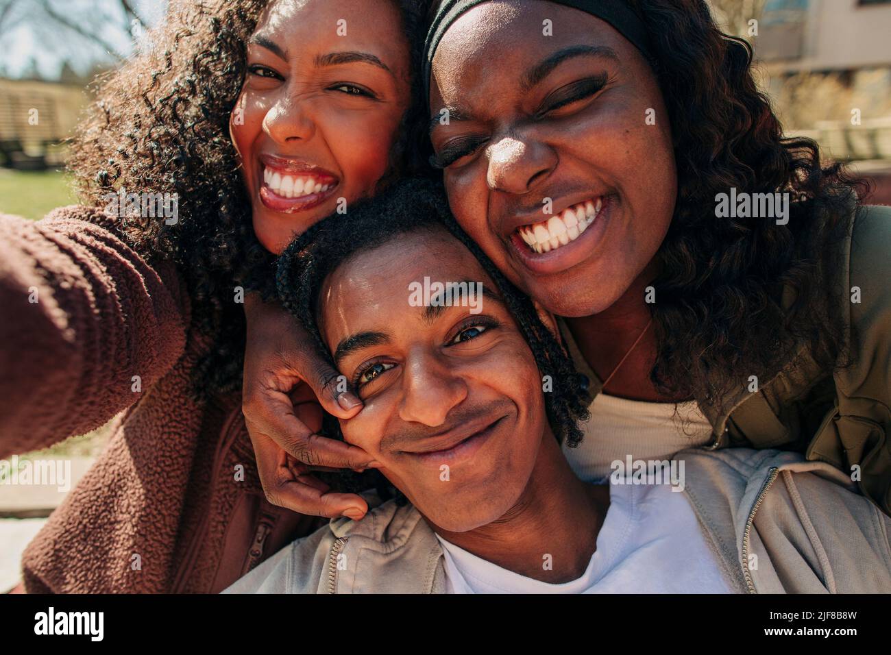 Friends Taking Selfie