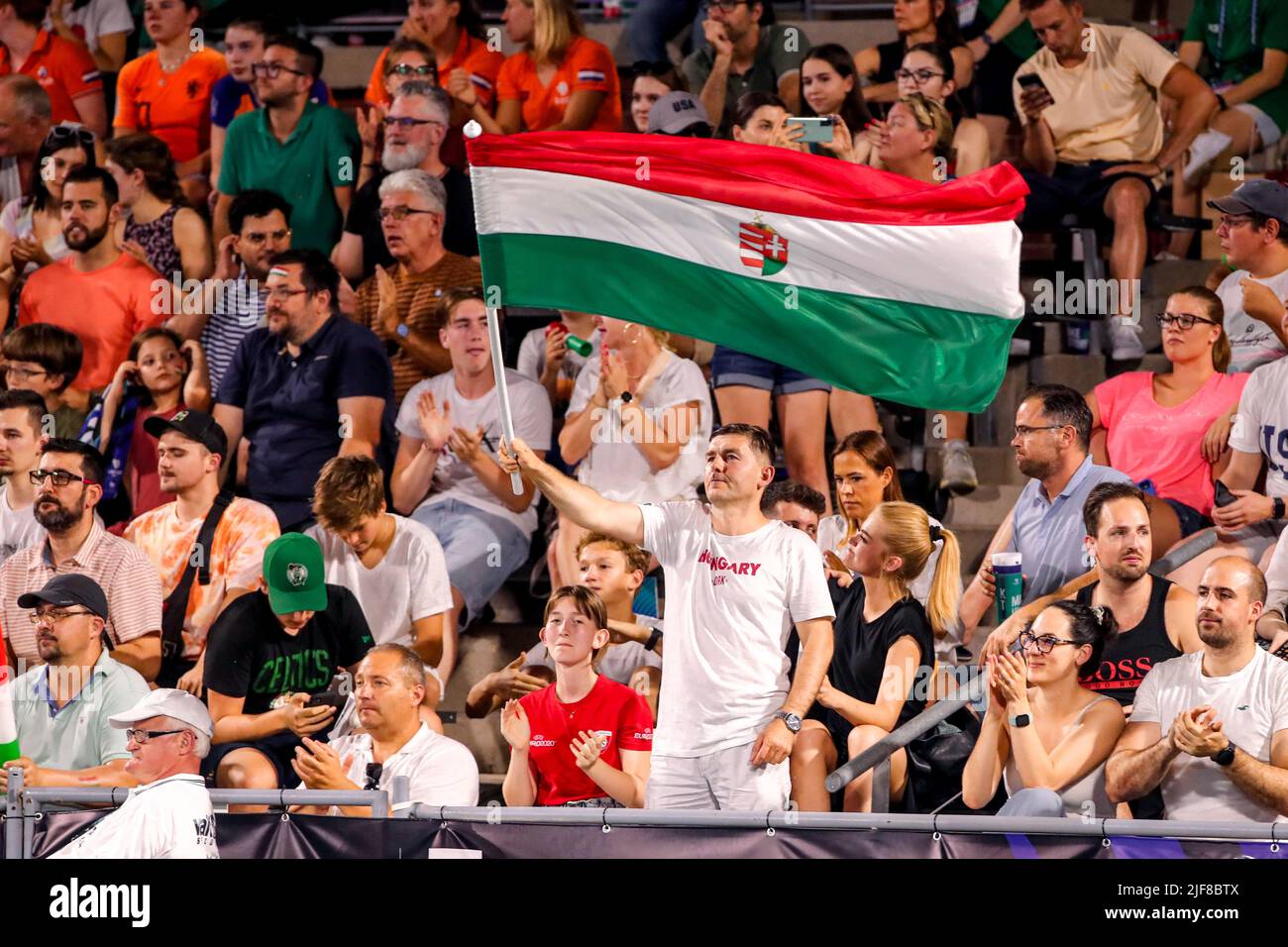 BUDAPEST, HUNGARY - JUNE 30: Fans of Hungary during the FINA World ...
