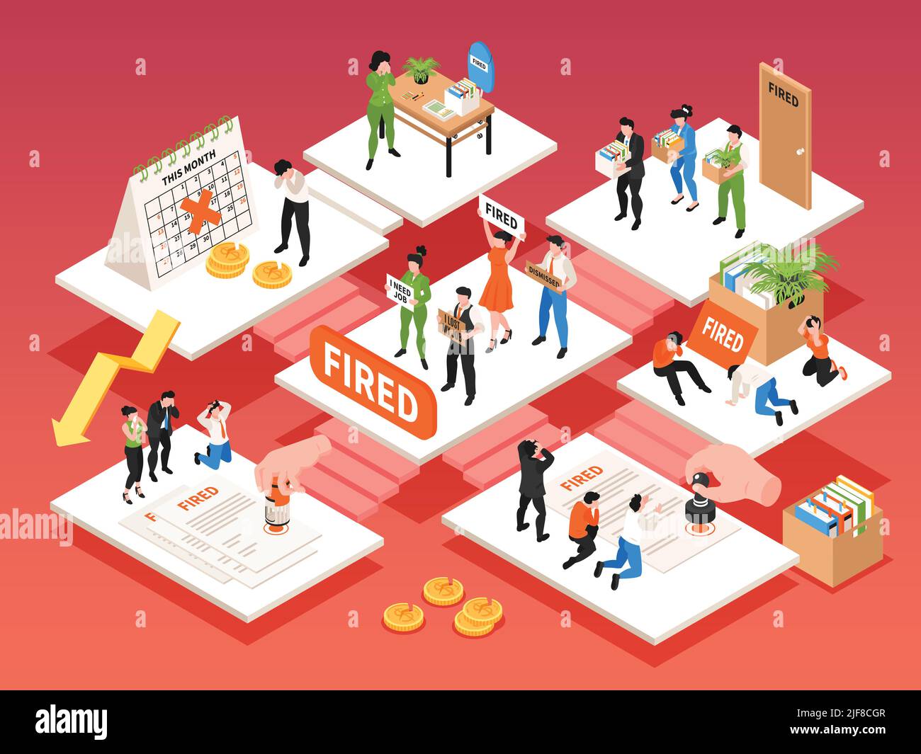 Dismissal corporate Stock Vector Images - Alamy