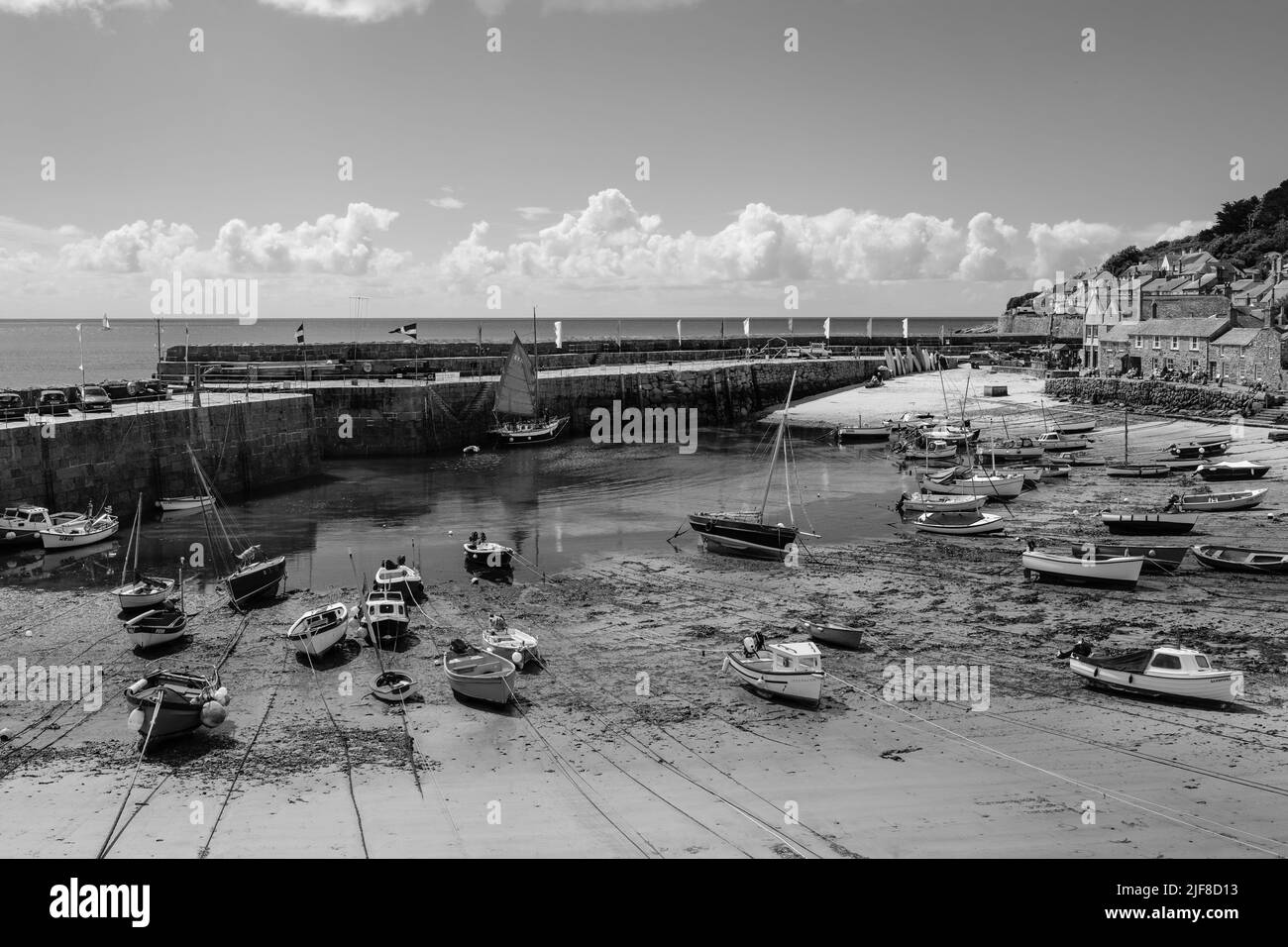 View of Mousehole, Cornwall on a sunny June morning Stock Photo - Alamy